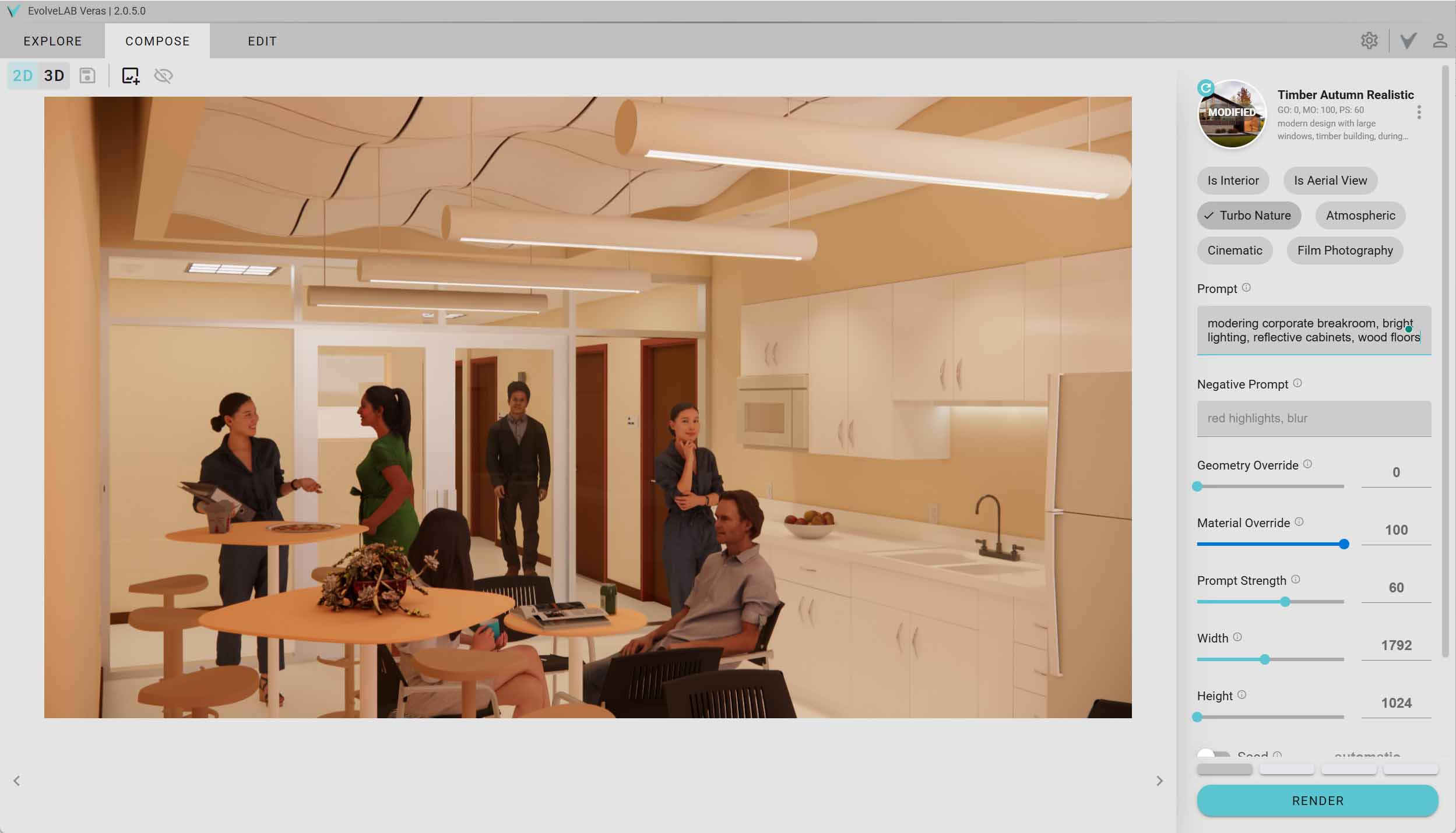 AI-Enhanced Architectural Visualization Workflow Using Enscape and Veras